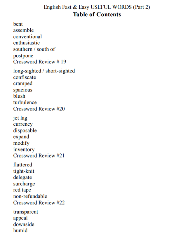 English Fast & Easy: Useful Words – Ebook Bundle - Marianna Pascal